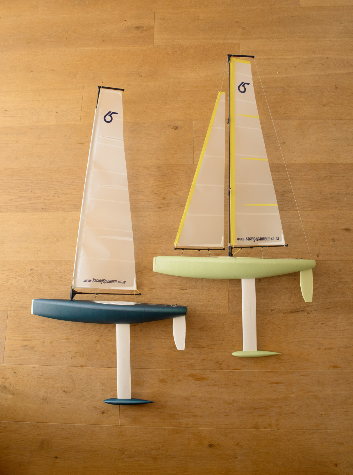 Racing Sparrow RG65 3D Printed Model Sail Boat